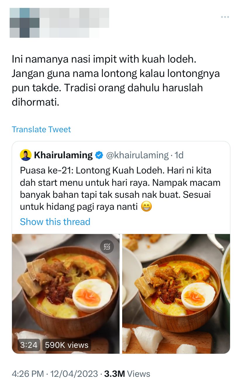 Resipi Khairul Aming Sekali Lagi Ditegur, Resipi Khairul Aming Sekali Lagi Ditegur,